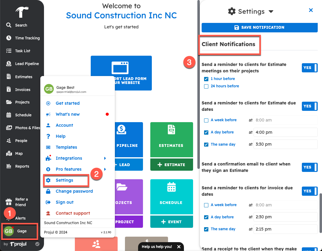 What are automatic client notifications and what do they look like ...
