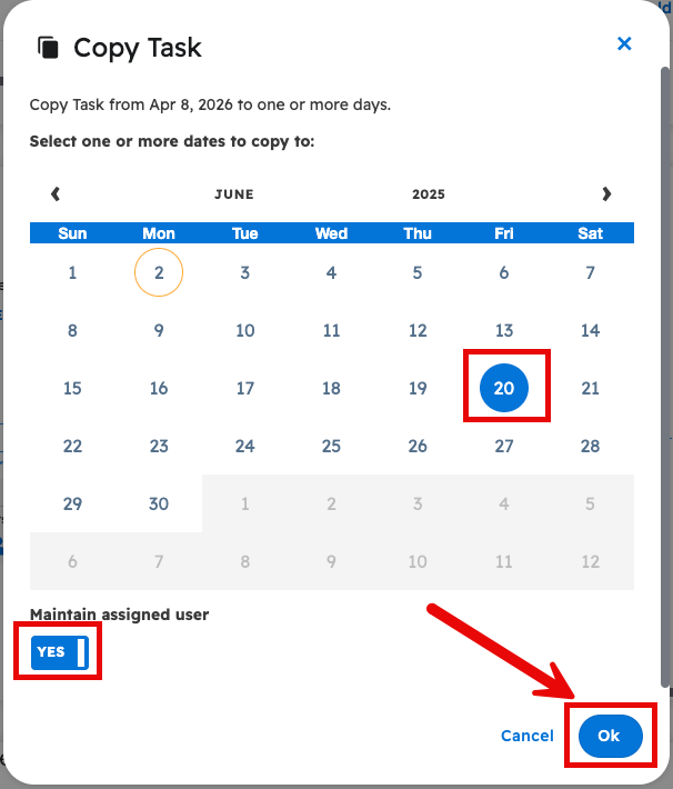 How to copy a task – Projul Knowledge Base