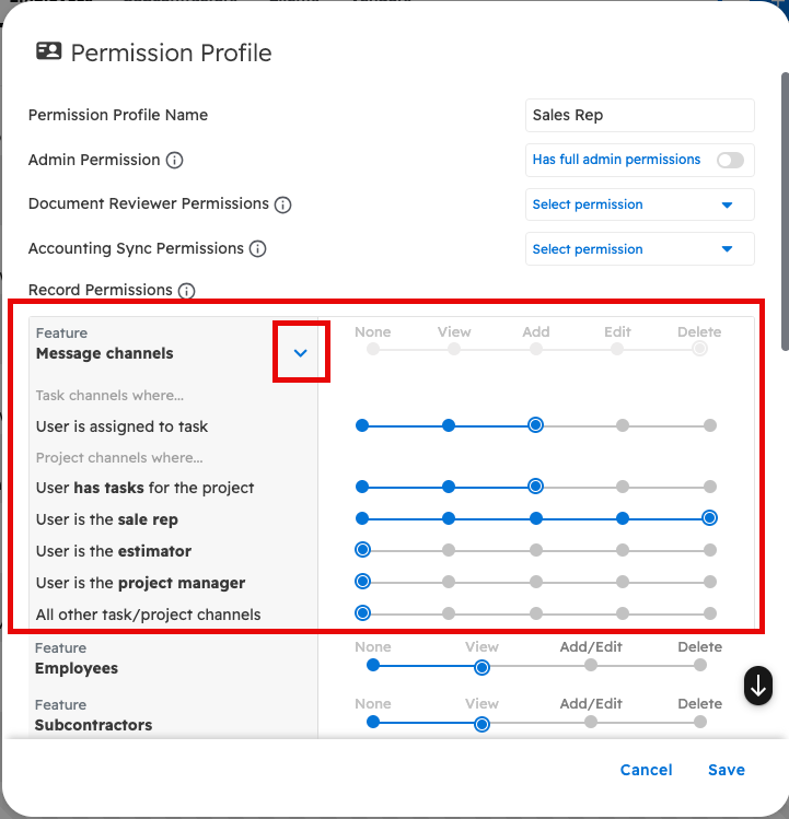 Employee Permissions: A Complete Breakdown – Projul Knowledge Base