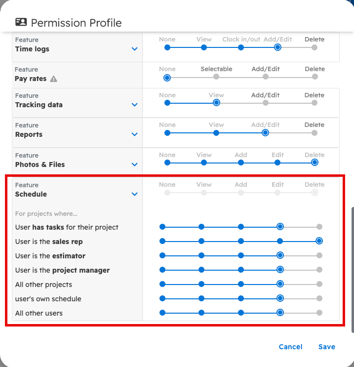 Employee Permissions: A Complete Breakdown – Projul Knowledge Base
