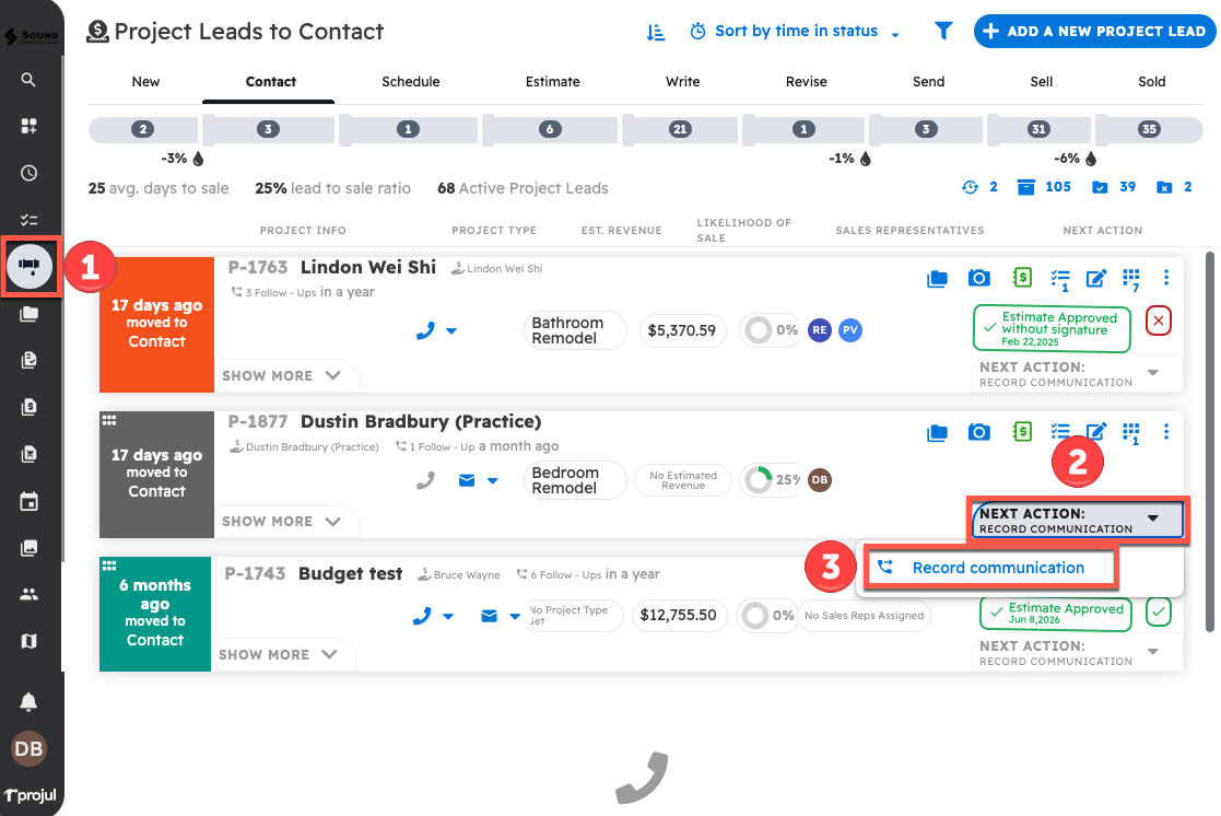 How do I use the "To Contact" phase in the Lead Pipeline? – Projul Knowledge Base