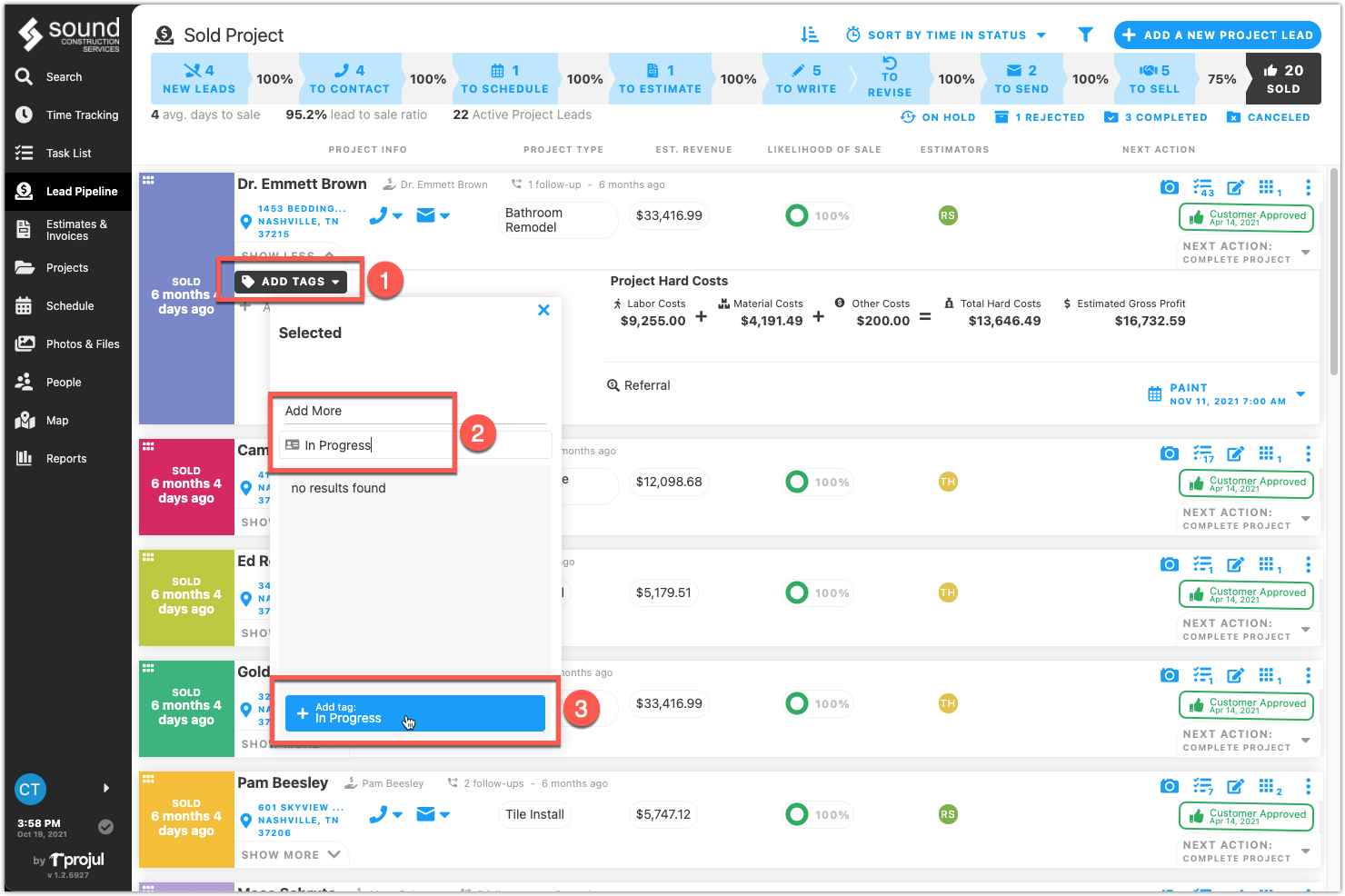 How do Project Tags work? – Projul Knowledge Base