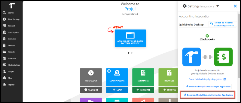 QuickBooks Desktop Integration & Settings Explanation – Projul ...